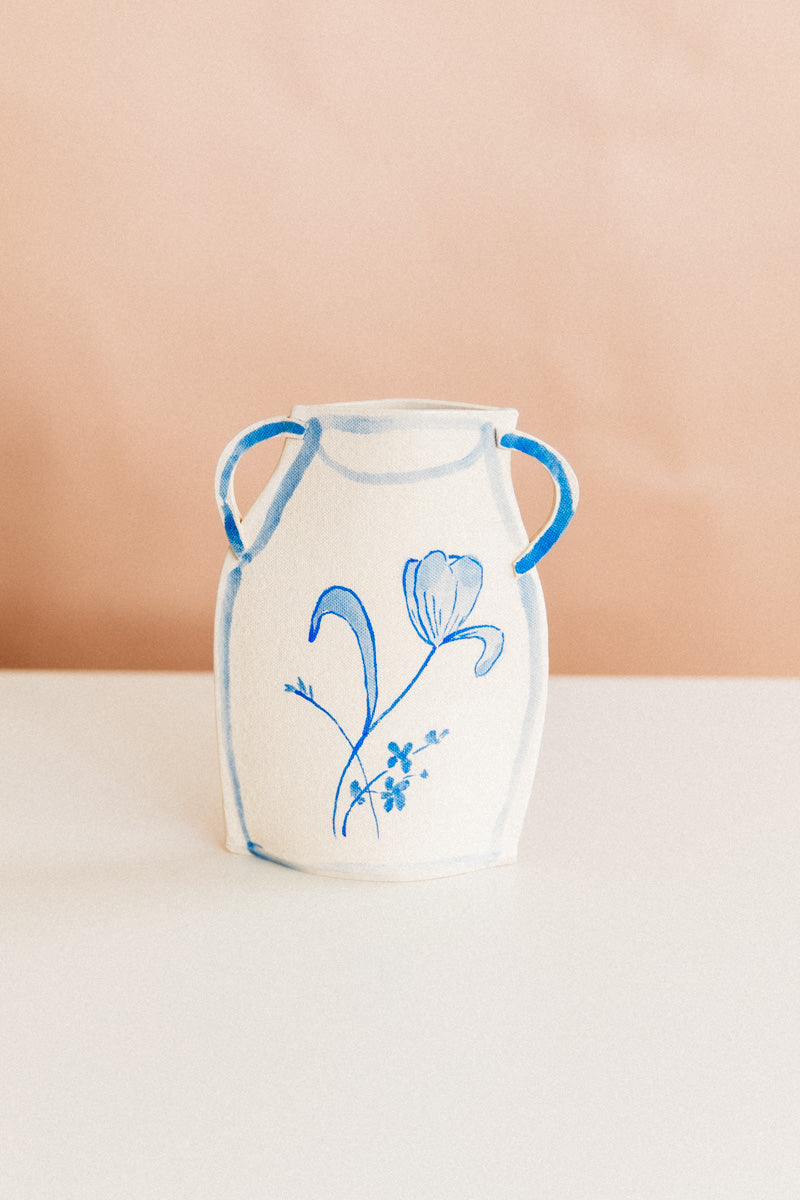 DOUBLE HANDLE DELFT FLOWER VASE — Shop Boswell